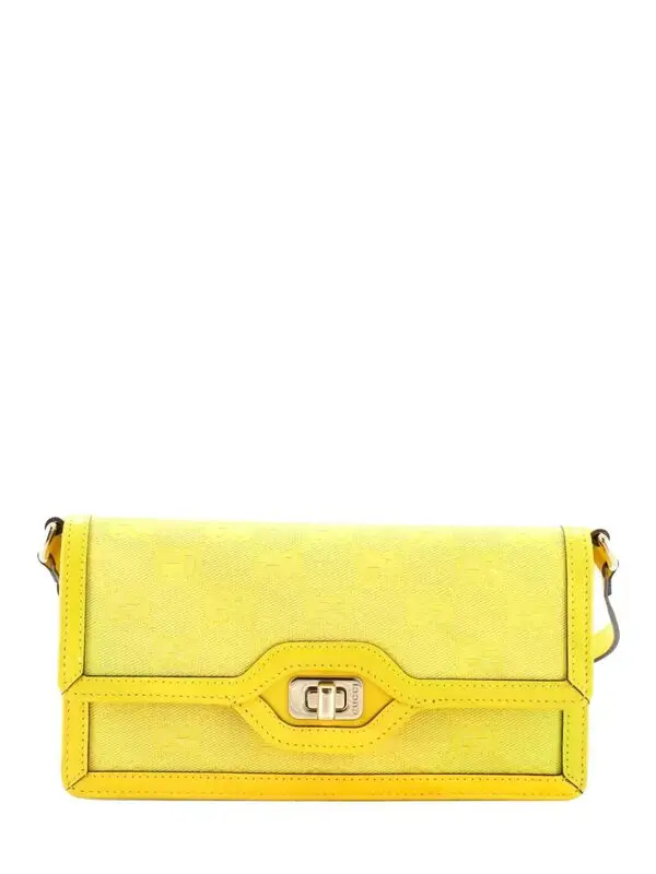 Gucci Luce Gg Canvas Mini Shoulder Bag - Yellow