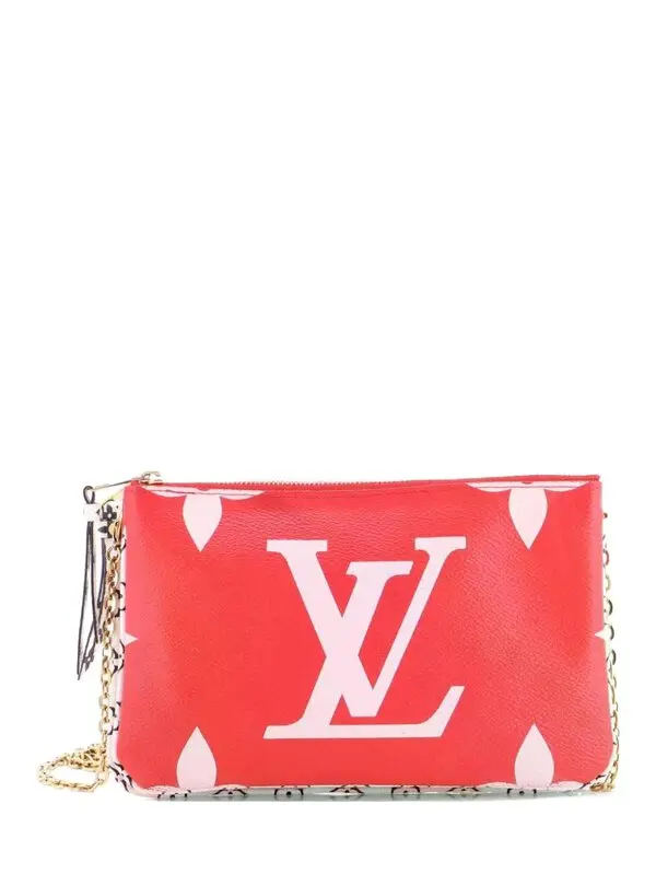 LOUIS VUITTON Double Zip Pochette Limited Edition Clutch - Multicolour