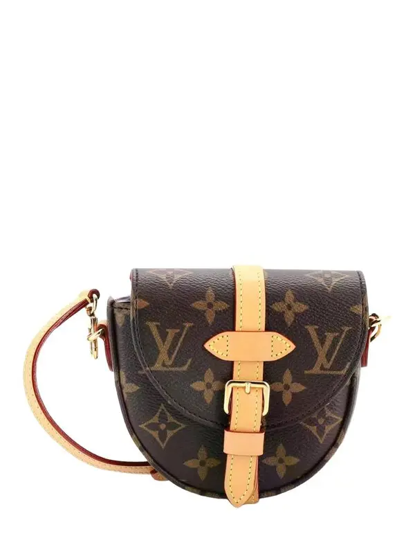 LOUIS VUITTON Chantilly Nm Handbag Monogram Canvas Micro Crossbody Bag - Brown