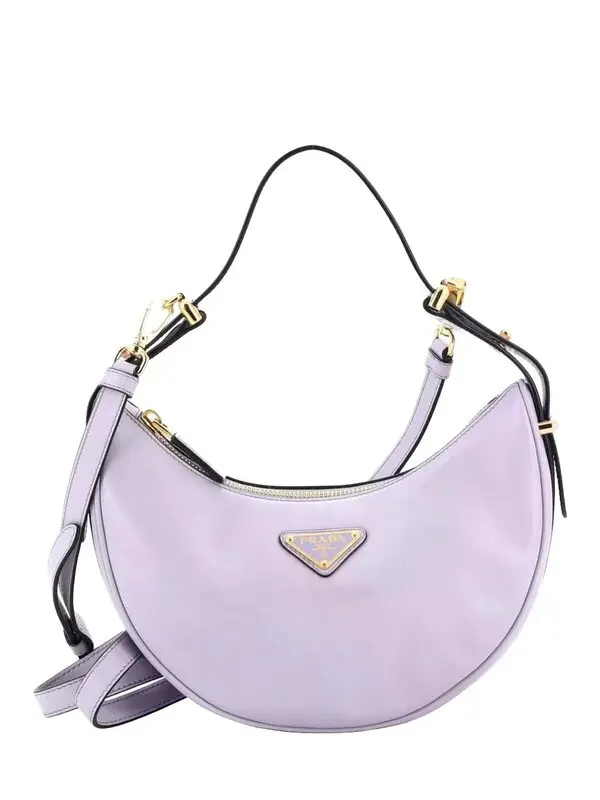 Prada Arque Half Moon Small Hobo Bag - Purple