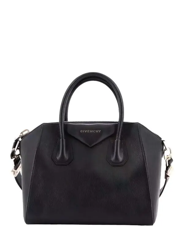 Givenchy Antigona Glazed Leather Medium Satchel - Black