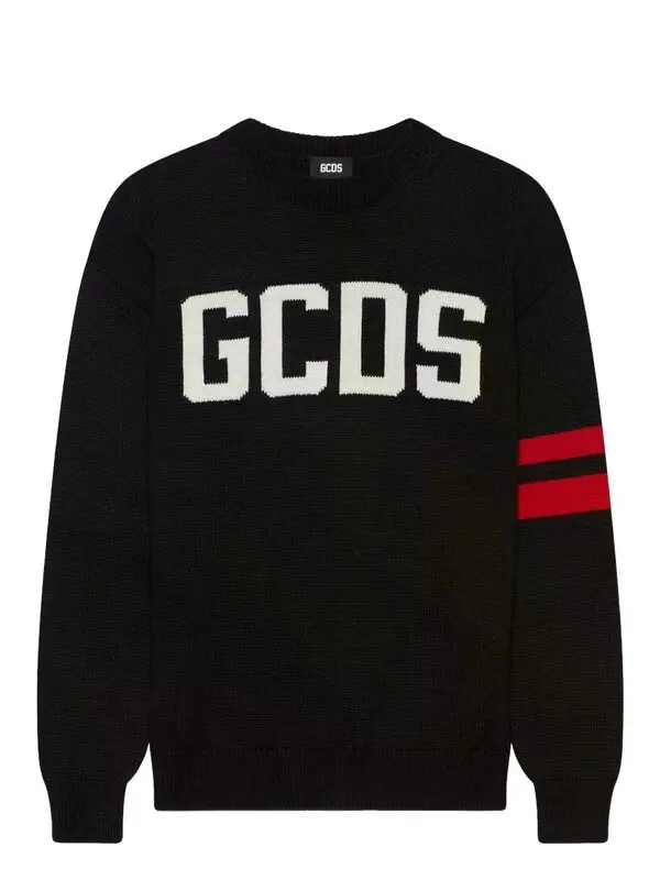 Gcds Logo-detail Sweater - Black