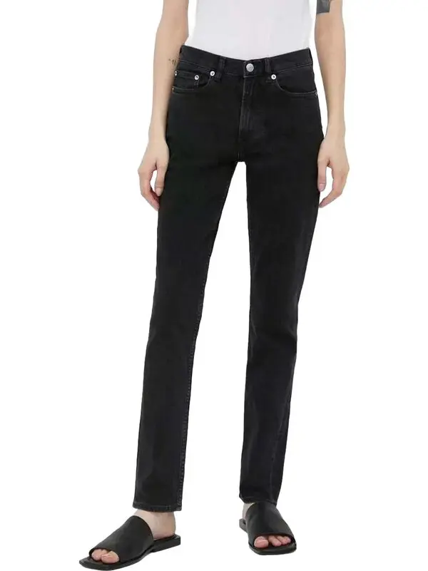 SAMSOE SAMSOE Buttoned Jeans - Black