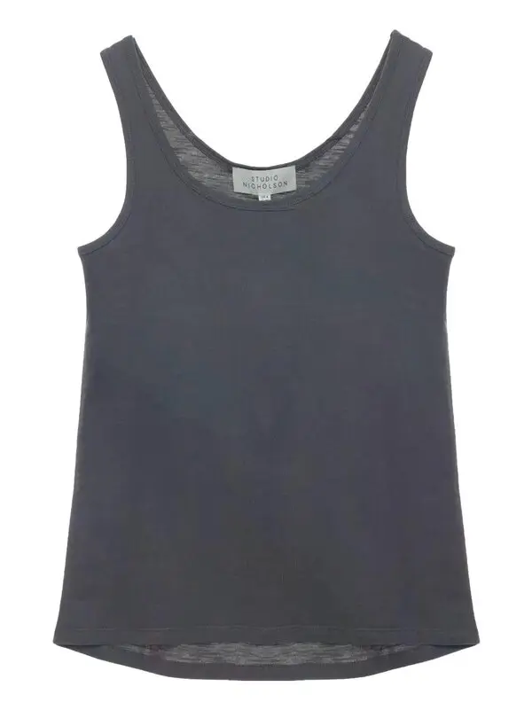 Studio Nicholson Organic-cotton Tank Top - Grey