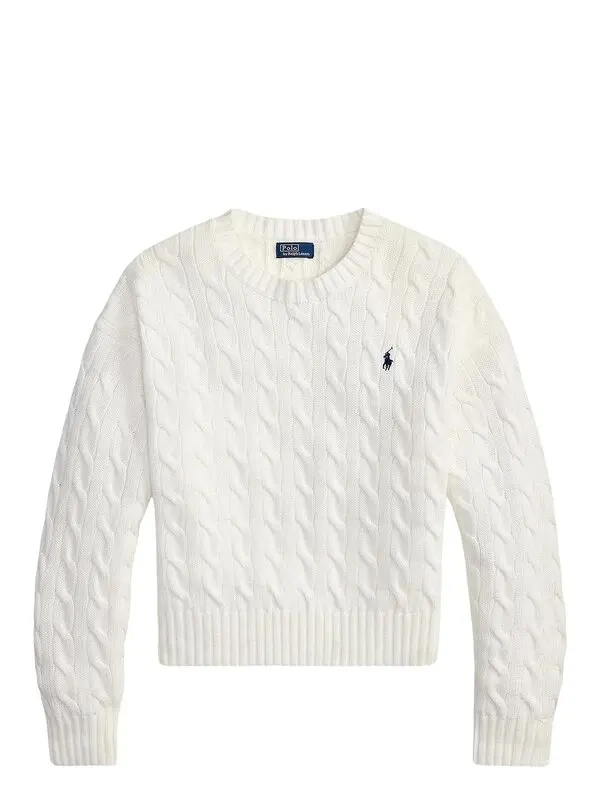 Polo Ralph Lauren Crew Pullover Sweater - White