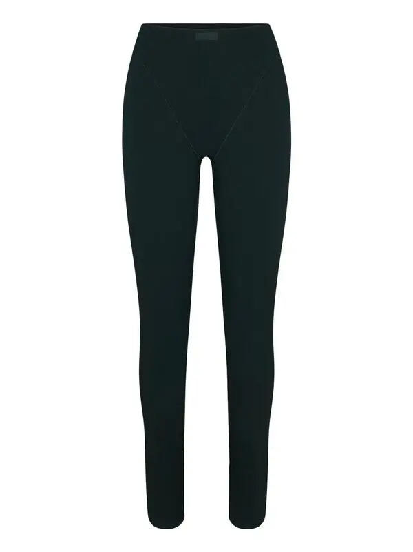 NIKESKIMS Matte High-waisted V-line 26" Leggings 'dark Teal/dark Teal - Green