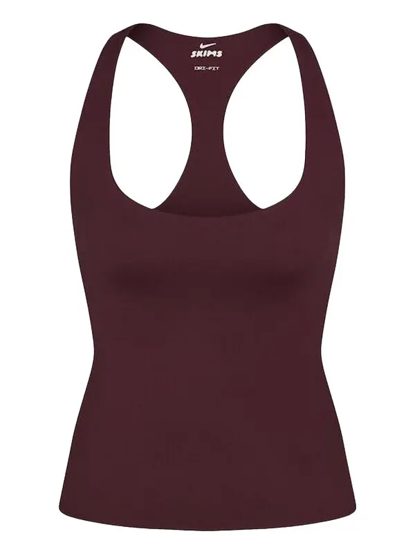 NIKESKIMS Matte Racer Back Tank - Red