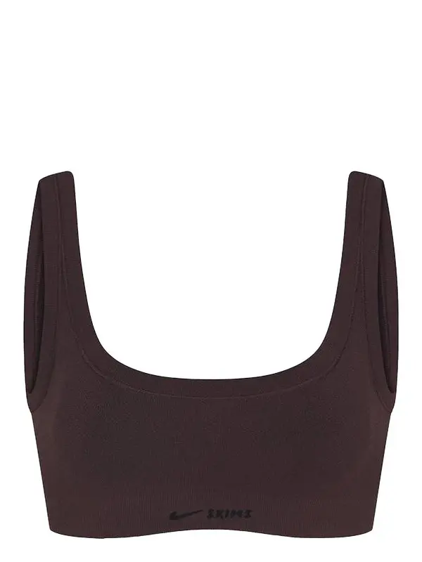 NIKESKIMS Vintage Seamless Scoop Neck Bra - Brown
