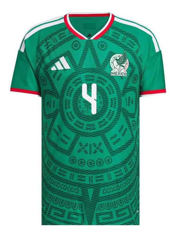 Adidas Mexico 26 Home Alvarez Authentic Jersey - Green