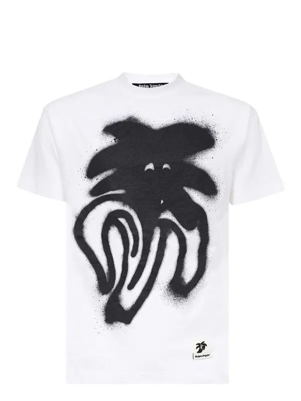 Palm Angels Spray Jimmy Classic Tee - White