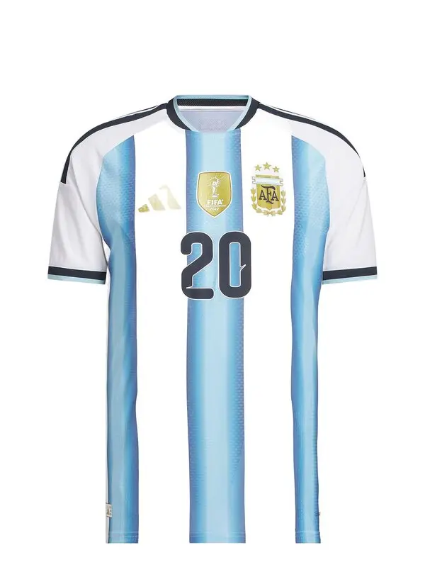 Adidas Argentina 26 Home Mac Allister Authentic Jersey - White