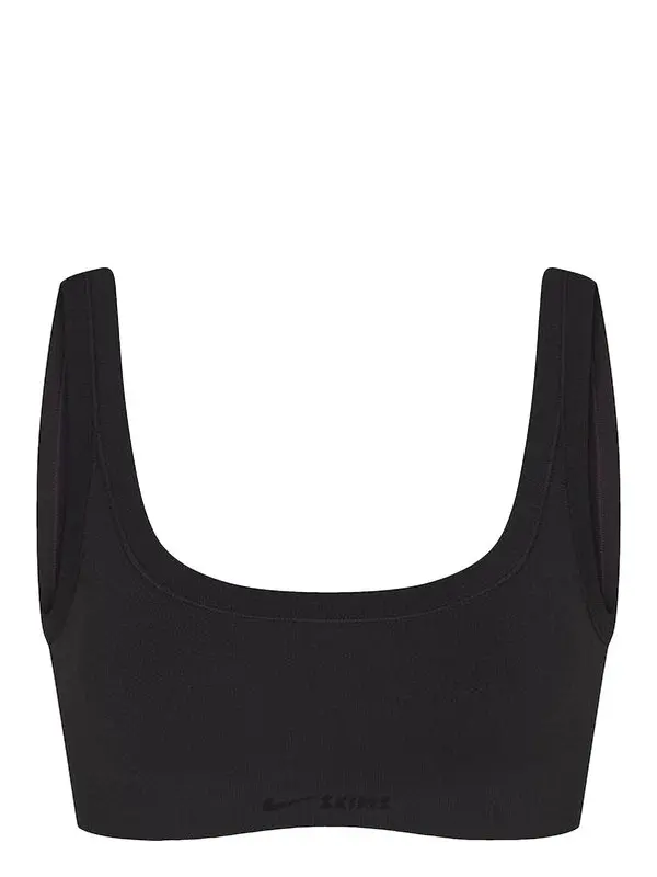 NIKESKIMS Vintage Seamless Scoop Neck Bra - Black