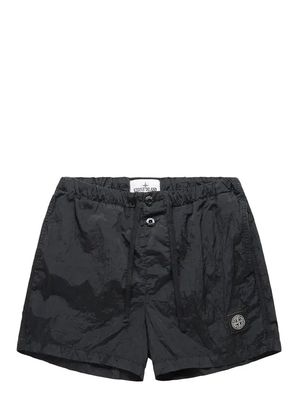 Stone Island Nylon Metal Beach Shorts - Black
