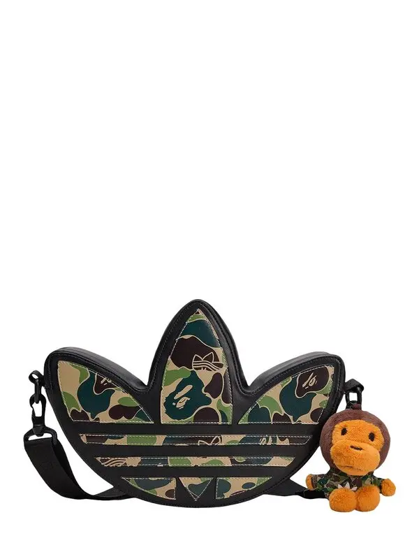 Adidas X Bape Trefoil Shoulder Bag - Black