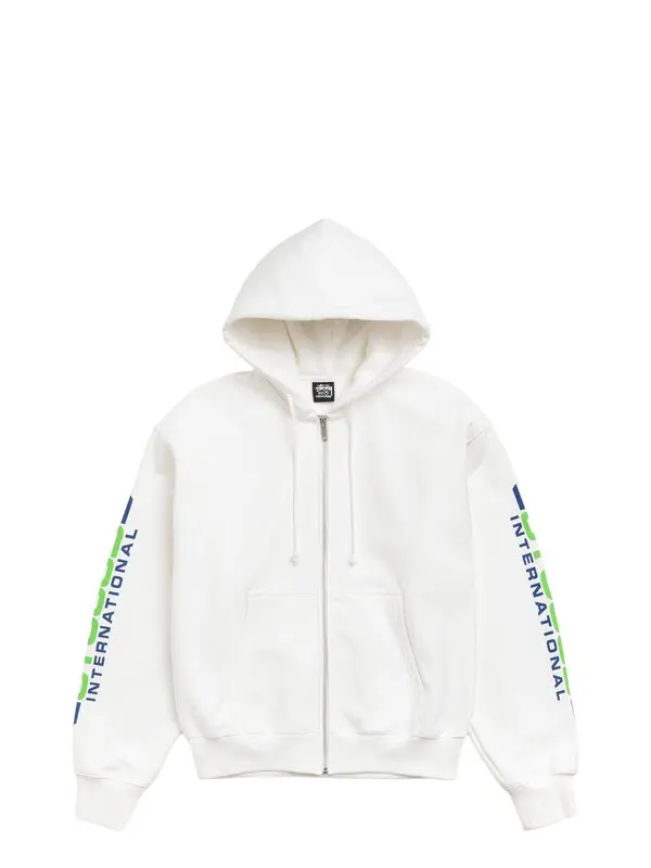 StÜssy Blade Zip Hoodie - White