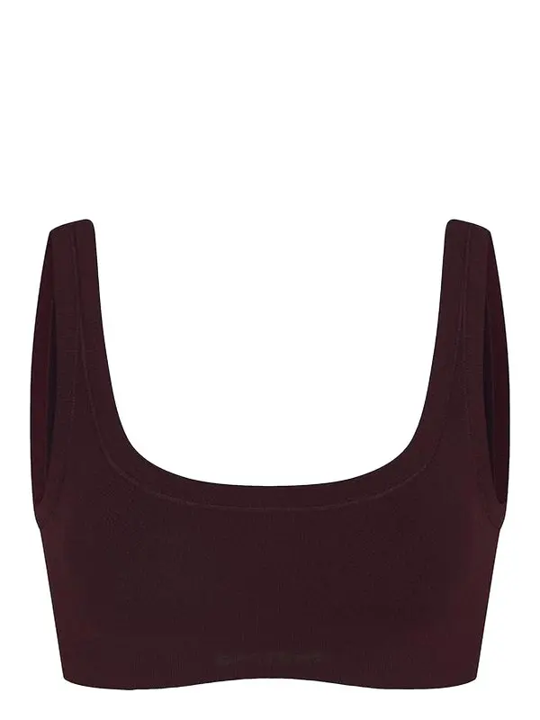 NIKESKIMS Vintage Seamless Scoop Neck Bra - Red