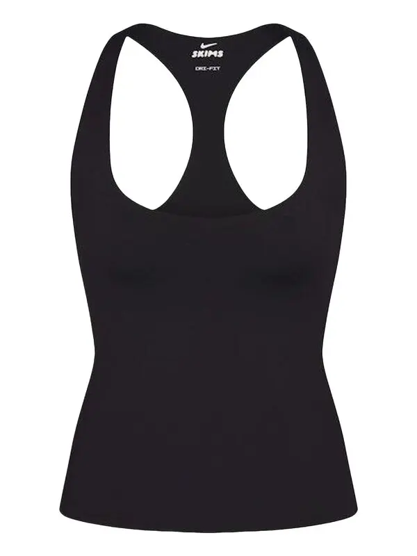 NIKESKIMS Matte Racer Back Tank - Black