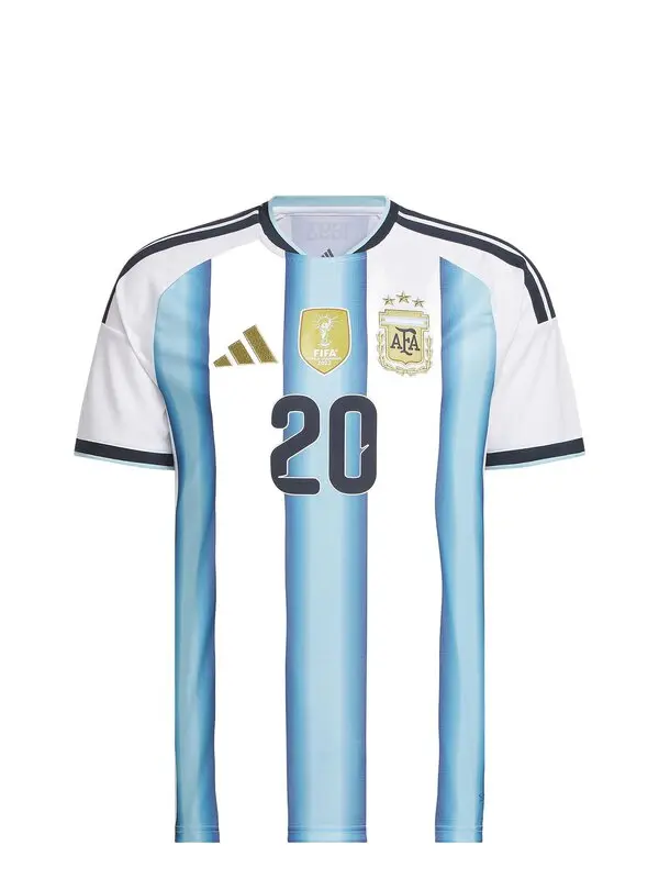 Adidas Argentina 26 Home Mac Allister Jersey - White