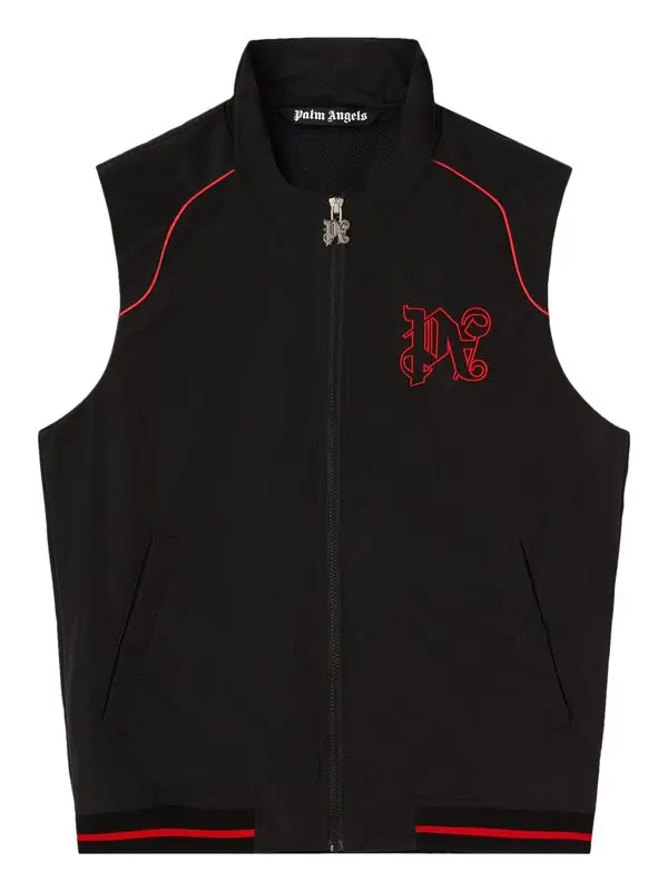 Palm Angels X Haas Moneygram Paddock Vest - Black
