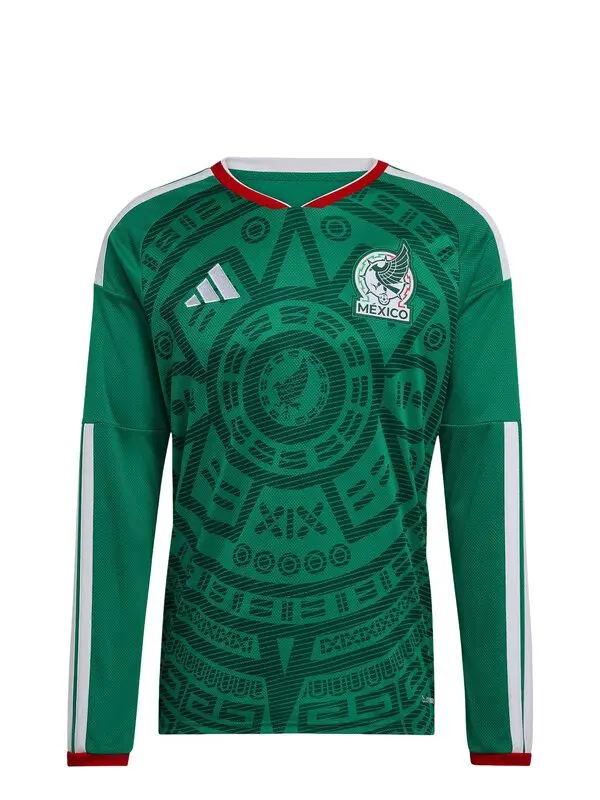 Adidas Mexico 26 Home Long Sleeve Jersey - Green