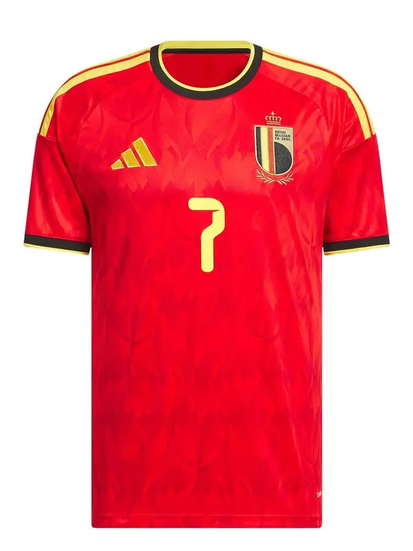 Adidas Belgium 26 Home De Bruyne Jersey - Red