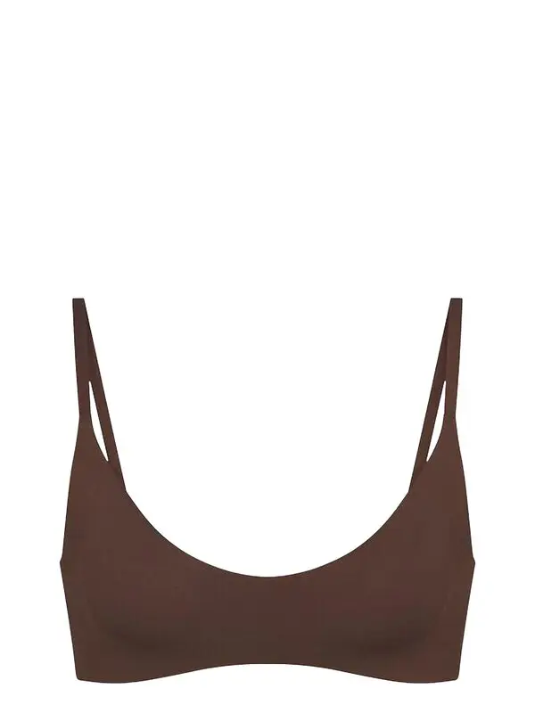 NIKESKIMS Matte Micro Scoop Bra 'dark Sepia - Brown