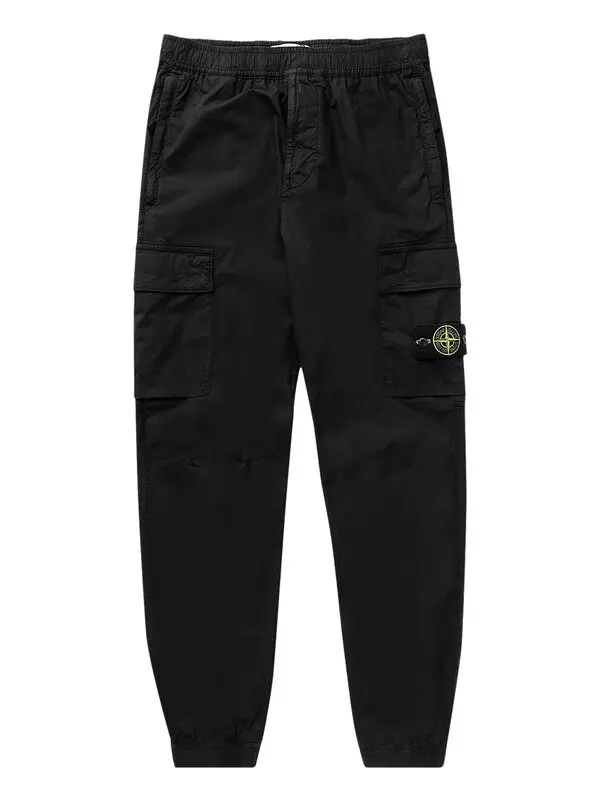 Stone Island Engineered Knees Cargo Pants - Black