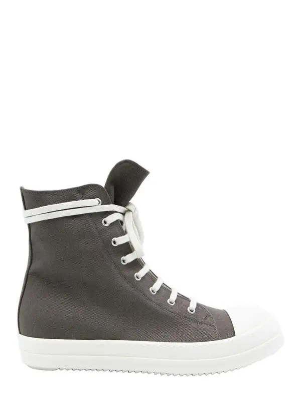 Rick Owens High Top Sneakers - Milk