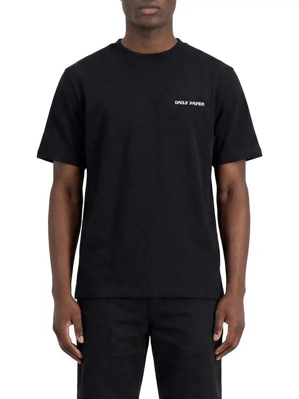 DAILY PAPER Printed Cotton T-shirt - Black