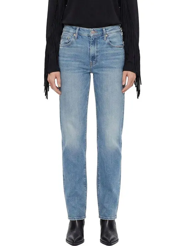 MOTHER Straight Leg Jeans - Denim