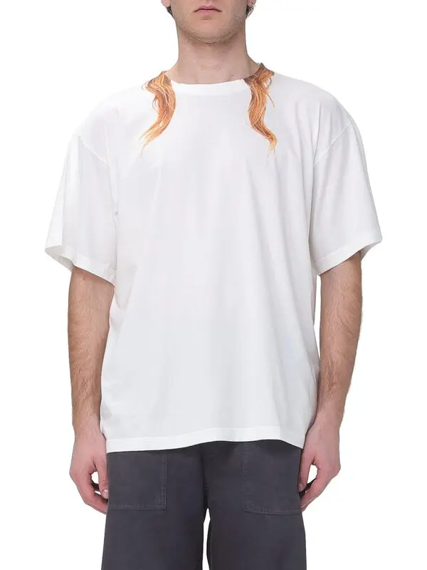 MAISON MARGIELA Printed Cotton T-shirt - White