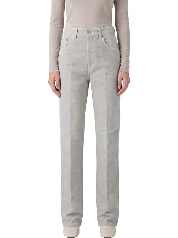 HAIKURE Cotton Palazzo Jeans - Grey