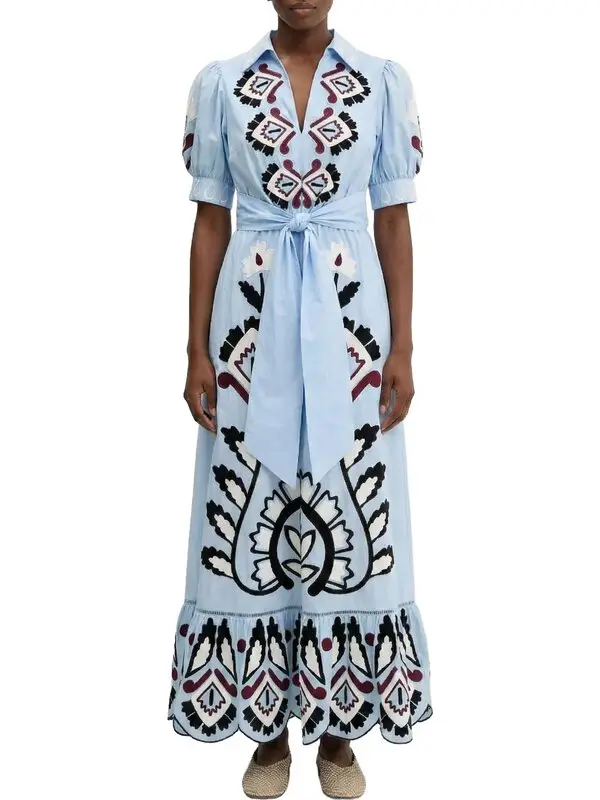 Farm Rio Printed Dress - Blue