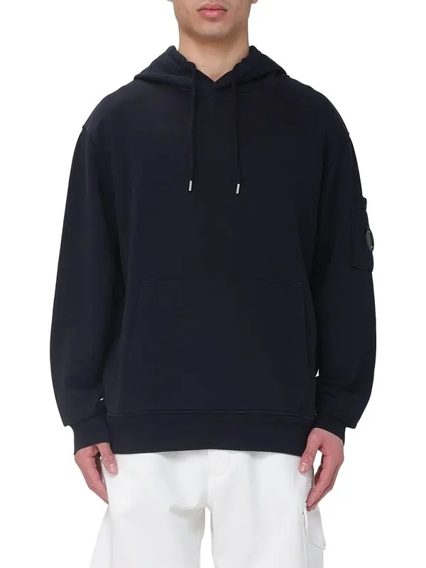 C.P. COMPANY Cotton Hoodie - Blue