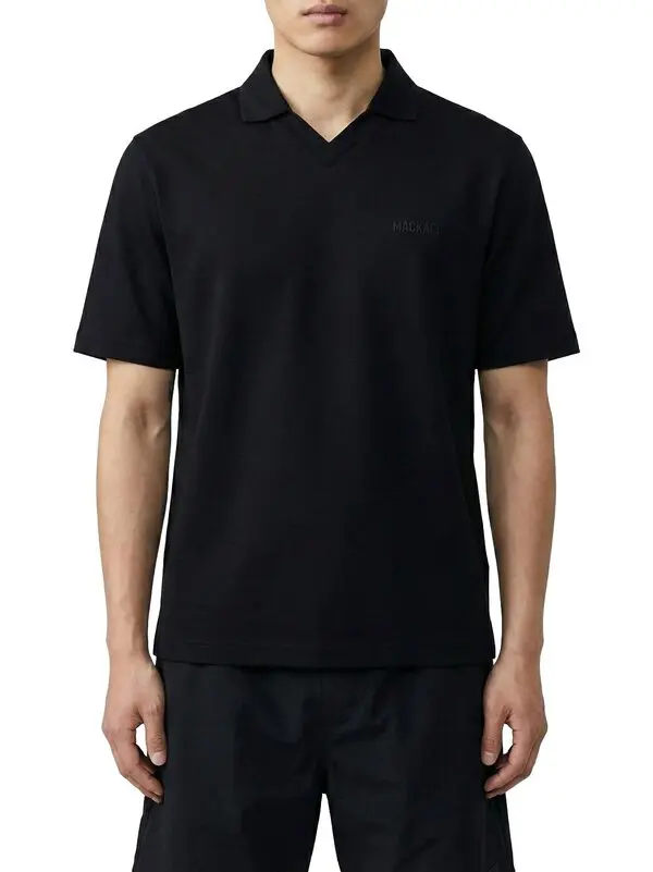 Mackage Cotton Polo Shirt - Black