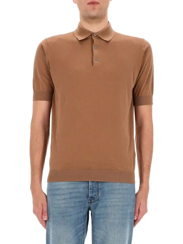 LARDINI Polo Shirt - Brown