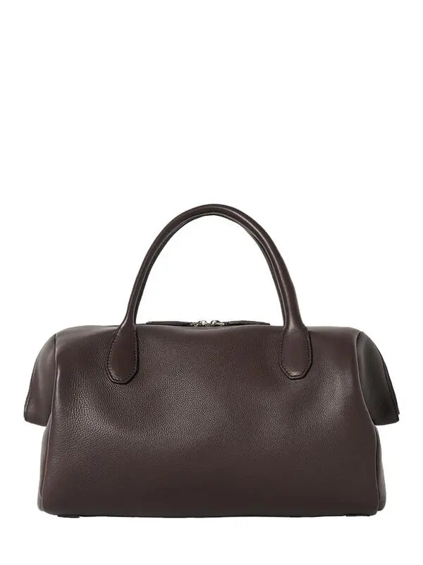 THE ROW Faye Bowling Bag - Dark Brown