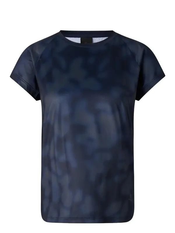 Bogner Functional Short-sleeved Top - Navy Blue/grey