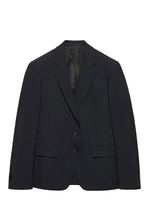Prada Single-breasted Wool Jacket - Blue