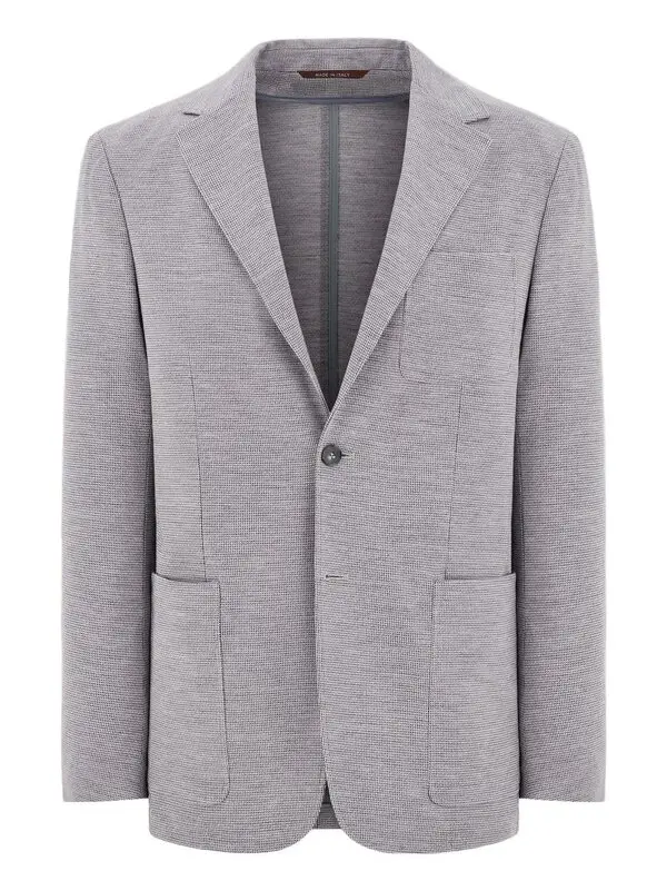 Canali Jersey Jacket - Grey