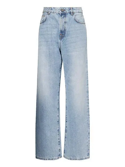 ROHE FRAMES Baggy-fit Wide-leg Denim Jeans - Classic Blue