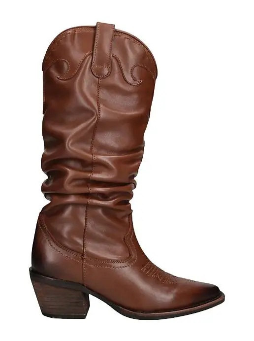 Steve Madden Leather Heeled Knee-high Boots - Brown