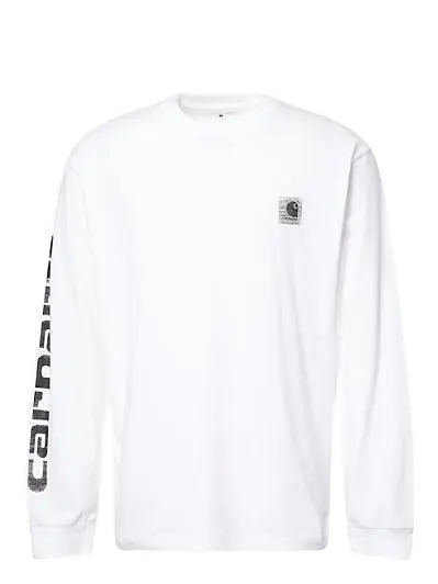 Carhartt Work In Progress Archive Script Cotton-jersey T-shirt - White