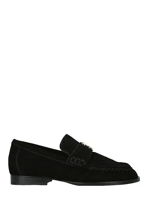 Steve Madden Morgen Suede Loafers - Black