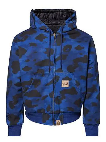 A BATHING APE Solid 1st Camouflage-print Reversible Jacket - Charcoal