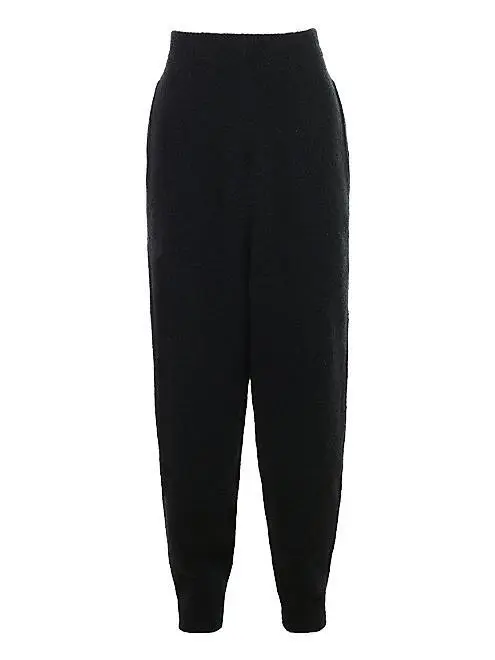 House Of Cb Geena Tapered Knitted Jogging Bottoms - Black