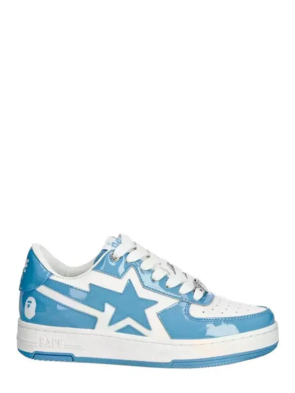 A BATHING APE Star-embellished Low Top Sneakers - Blue