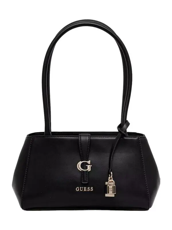 Guess Logo-plaque Tote - Black