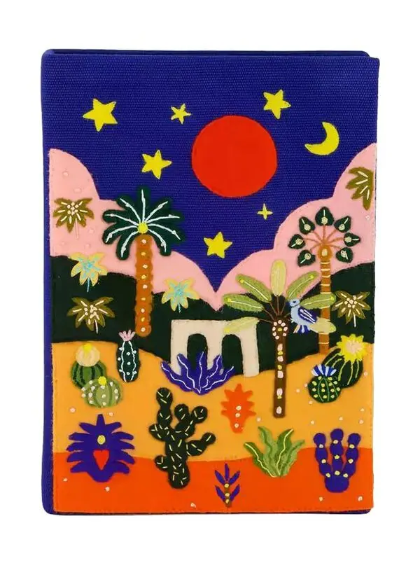 OLYMPIA LE-TAN Dream Embellished Clutch - Blue