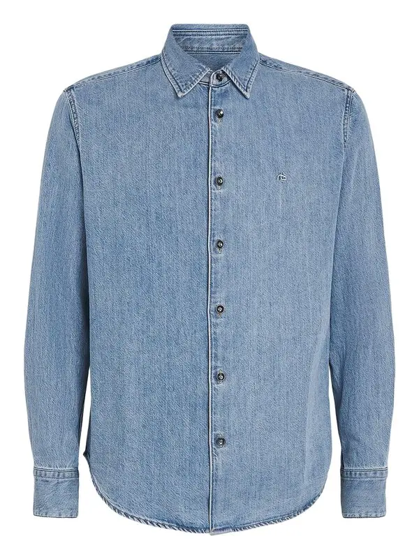 Rag & Bone Cotton-lyocell Denim Shirt - Blue